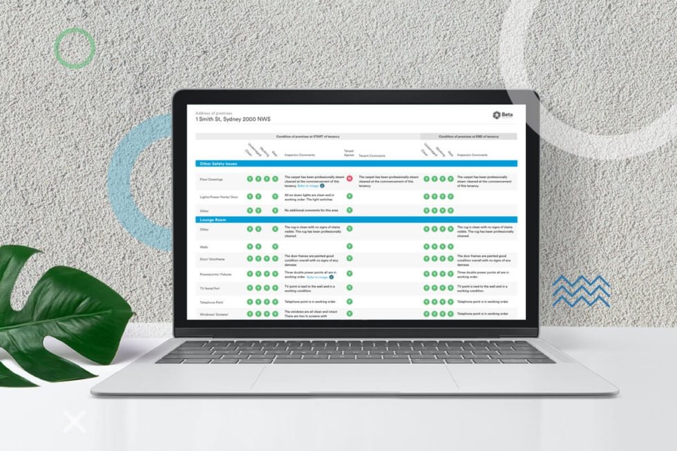 Outgoing Comparison Reports: Photos from the ingoing report appear in ...