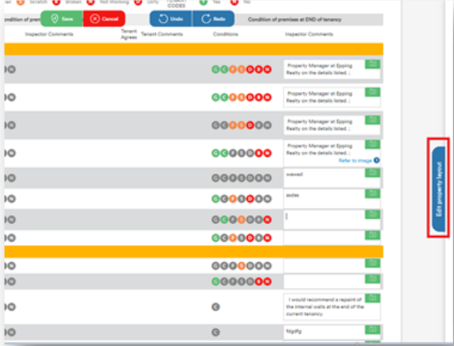 Edit Layout via Report Editing - Inspection Manager