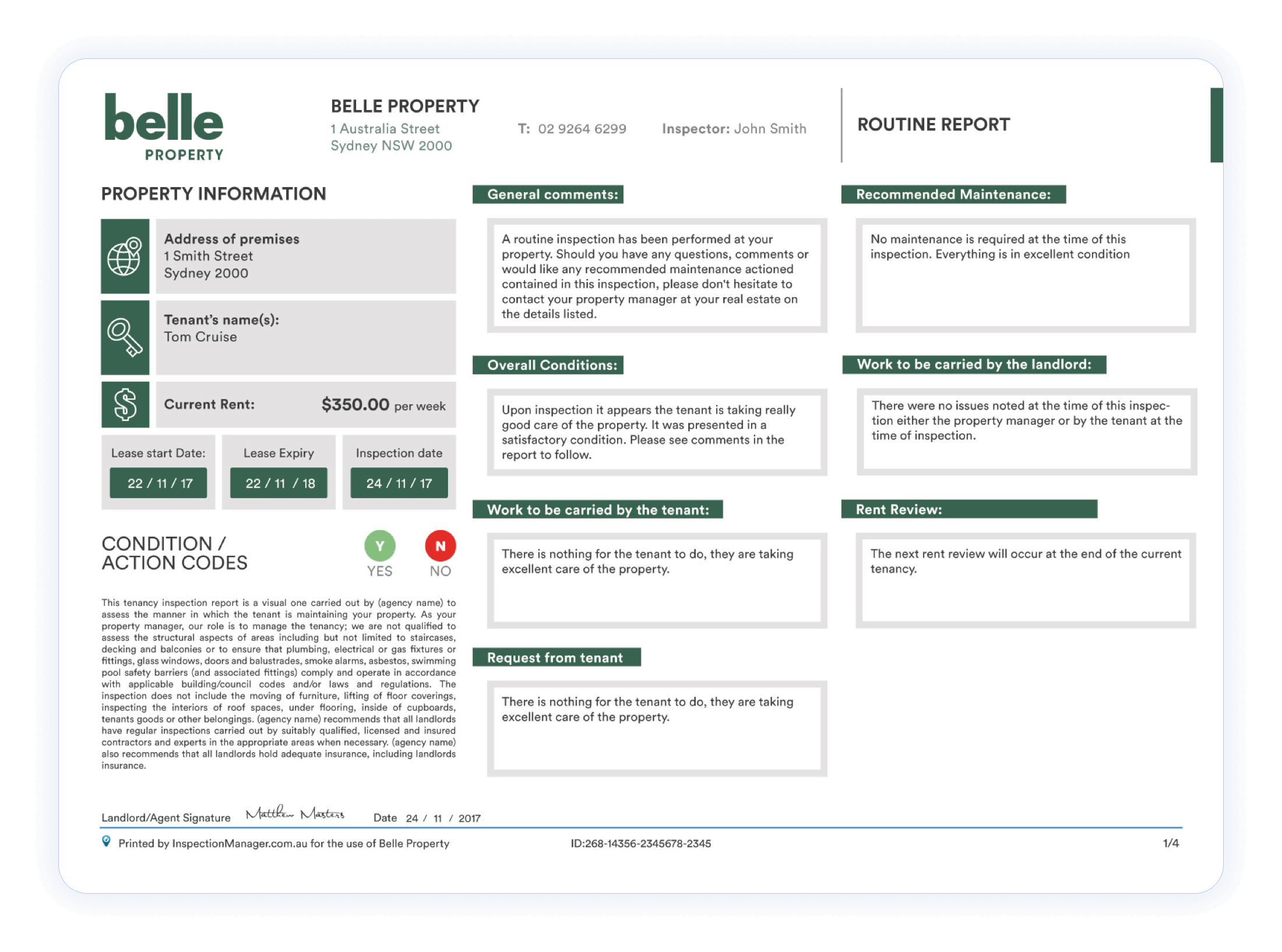 reports - Inspection Manager